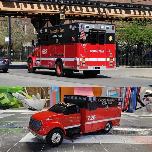 1/64 Kitbash Chicago Fire Scuba Team Ford F-650 | eBay