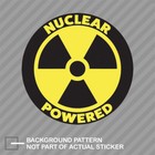 Nuclear Powered Sticker Decal Vinyl radioactive ev vehicles electric ...