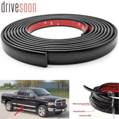 Black 2"(50mm) Car Molding Trim Door Side Bumper Tailgate Protector ...