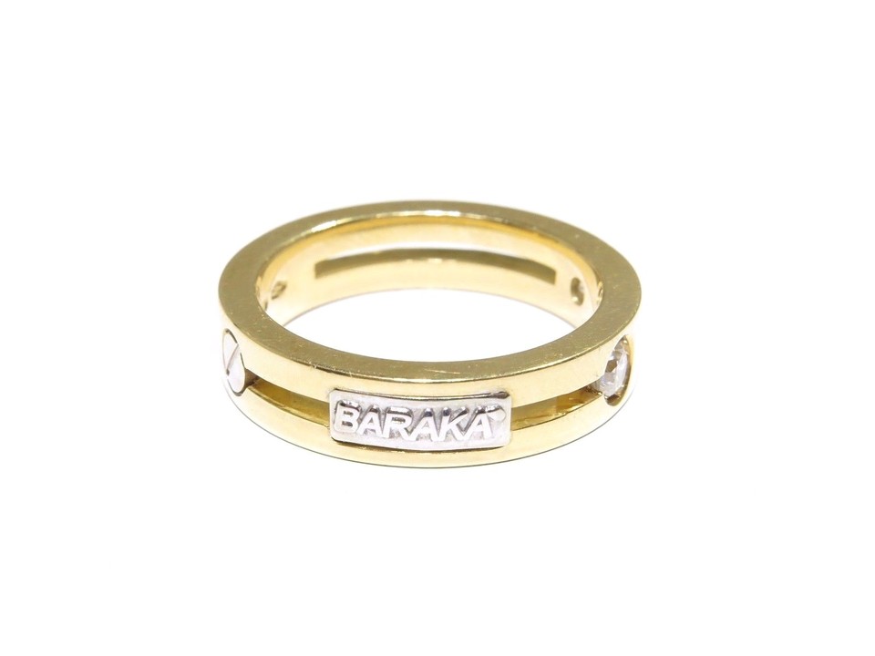 18k Yellow Gold .30ct Bezel Set White Diamond Beautiful Baraka Band ...