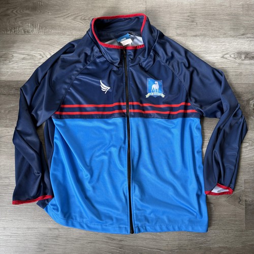 Ted Lasso AFC Richmond Track Jacket Mens XL Blue Navy Colorblock Full ...