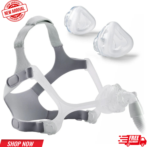 Wisp Nasal CPAP Mask FitPack w/ Clear Silicone Frame, Headgear & 3 ...