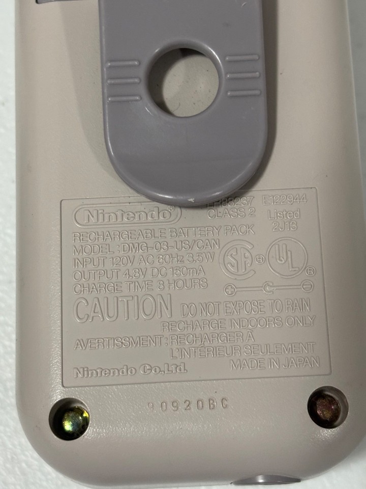 Nintendo Game Boy OEM Rechargeable Battery Pack + Game Light Magnifier ...