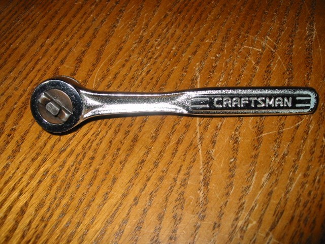 Craftsman 1/4" thumbwheel ratchet -V- 43178 patent 1971 USA quality ...