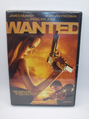 Wanted (DVD, 2008, Widescreen)Angelina Jolie-Morgan Freeman NEW FACTORY ...
