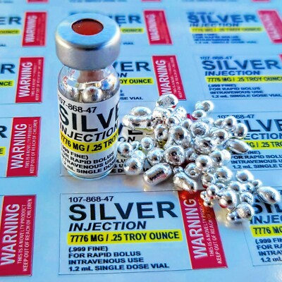 .999 Silver Injection Vial (.25 Troy Ounce) | eBay