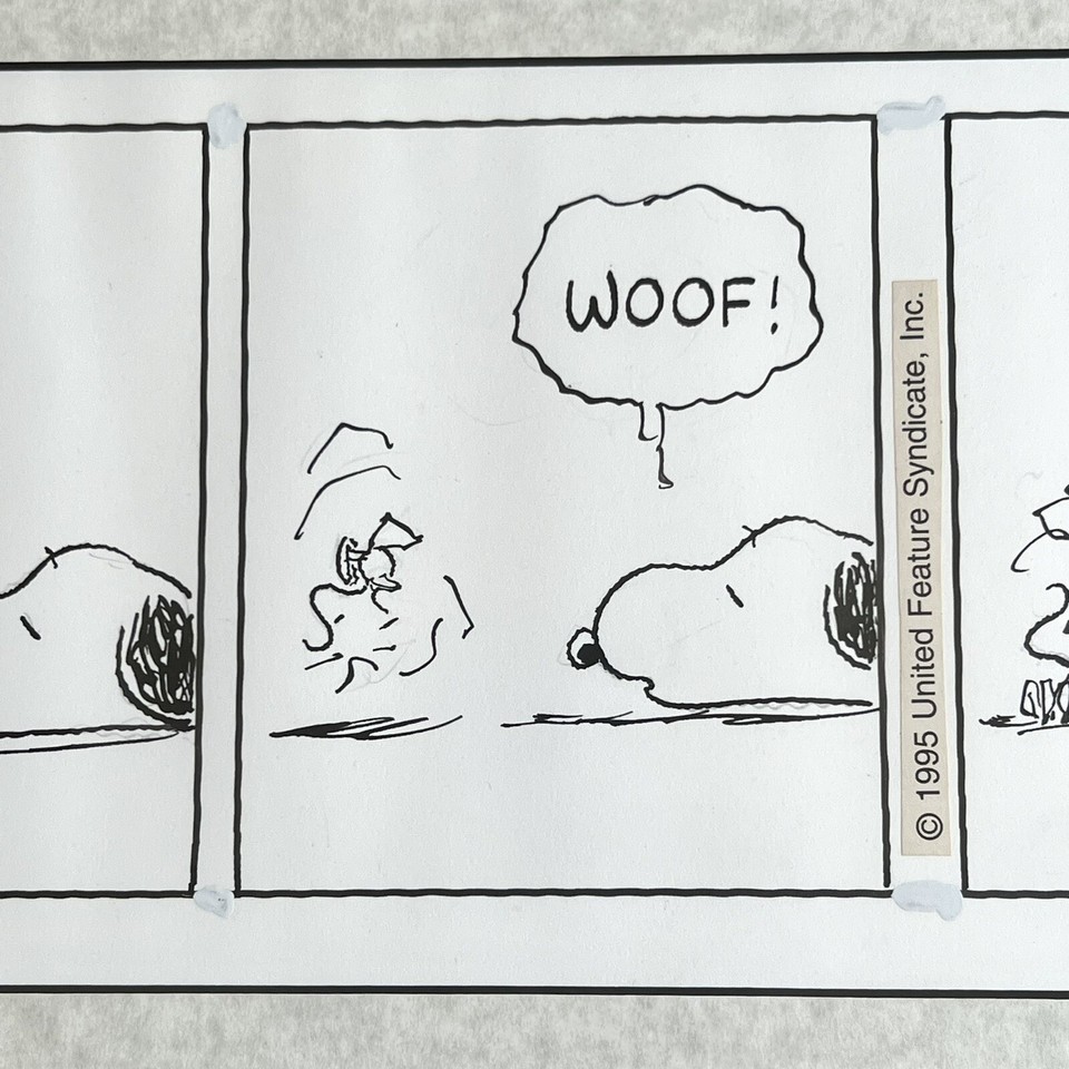 CHARLES SCHULZ * PSA * Original Snoopy Artwork Strip Signed * Autograph ...