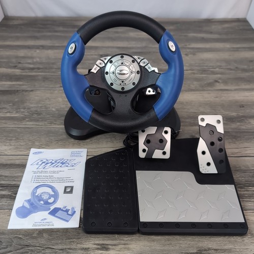 Intec G5285 Racing Steering Wheel & Pedals Tested Works PS1 PS2 Xbox ...