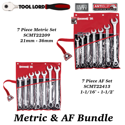 Sidchrome Metric & AF Ring & Open End ROE Spanner Combo Set SCMT22209 ...