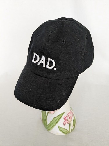 DAD Black Cotton Men's Strap Back Hat Adjustable | eBay