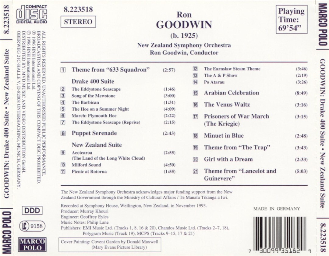 ROY GOODWIN: 633 SQUADRON; DRAKE 400 SUITE; ARABIAN CELEBRATION; NEW ...