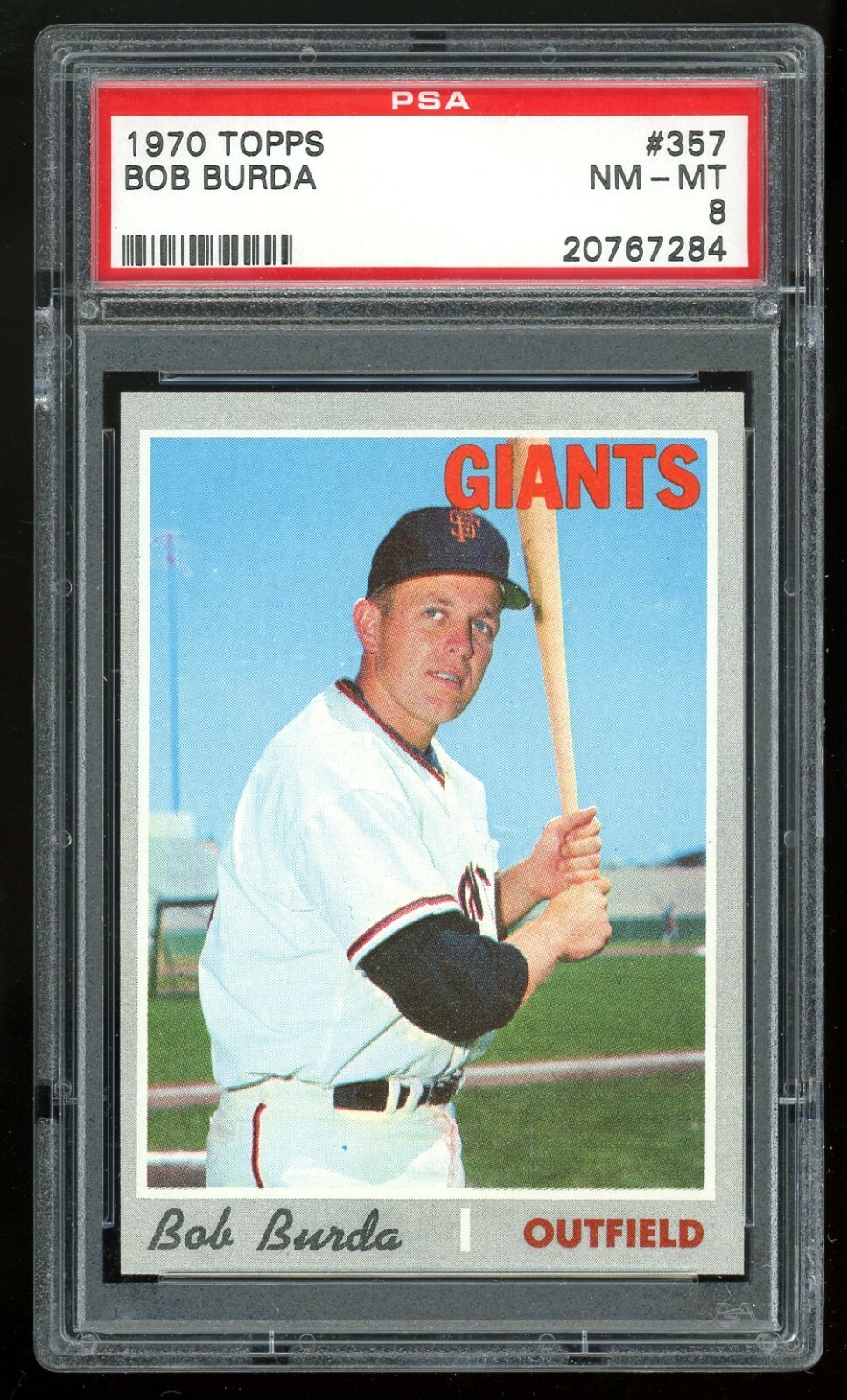 1970 Topps #357 Bob Burda PSA 8 NM-MT #20767284 *DEC20* | eBay