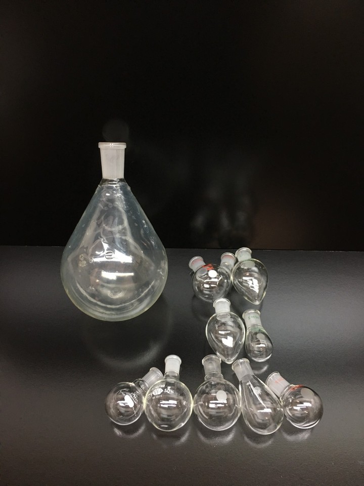 Aldrich Chemistry Lab Glassware Set Assorted Round Bottom Flasks Lot 10 ...