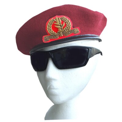 Israeli Army / IDF Paratrooper's Military Brigade Authentic Red Maroon ...