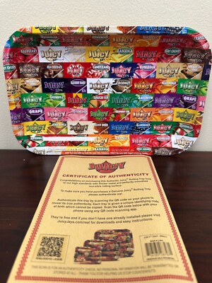 Juicy Jay Small Metal Task Tray Mixed Paper Flavors 7 x 11 Tray | eBay