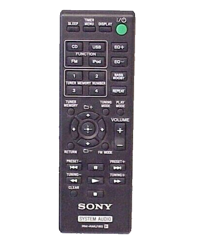 SONY SYSTEM AUDIO REMOTE CONTROL MODEL RM-AMU185 BLACK SONY REMOTE ...