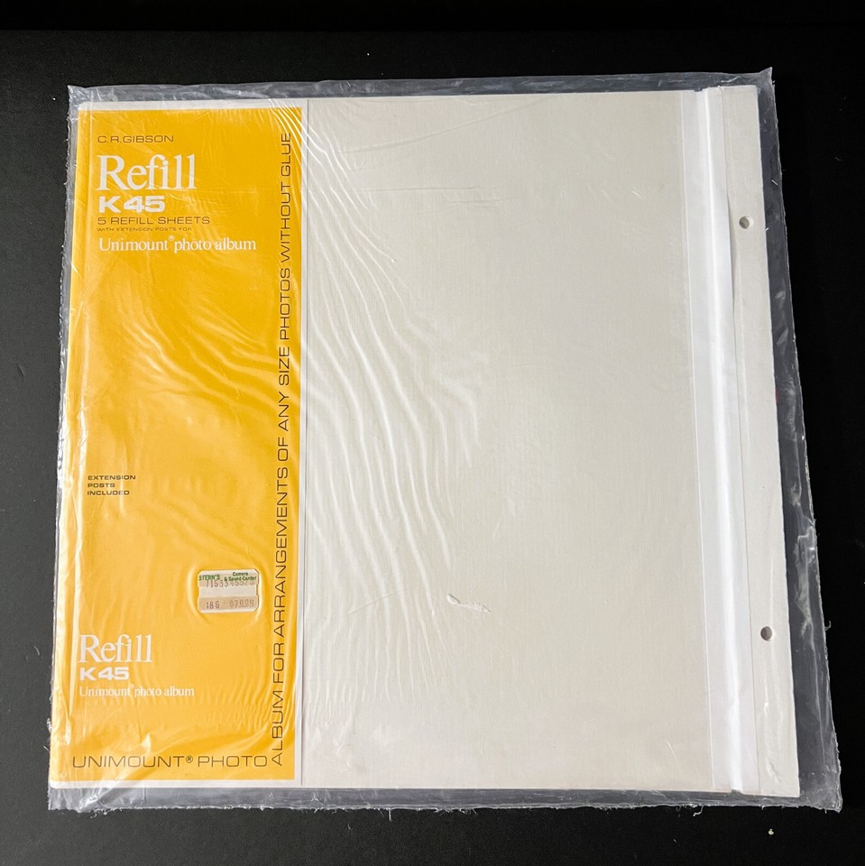 Unimount Photo Album 5 Refill Sheets K45 + Posts Magnetic C.R. Gibson ...