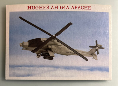 Hughes AH-64A APACHE 🚁Trading Card by Racing Champions. Ships Free | eBay