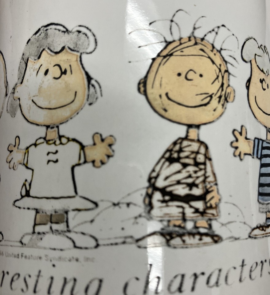 Vintage Peanuts Characters Coffee Mug - Scripps Howard Snoopy Charlie ...