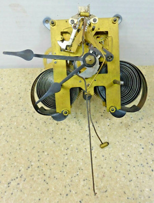 Vintage Clock Movement Time & Strike w/ Hands #2 | eBay