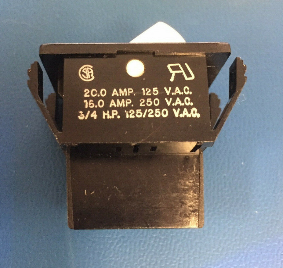 Oslo CRTP Single Pole Rocker Switch SPDT Momentary Transfer RTP6A7MP ...