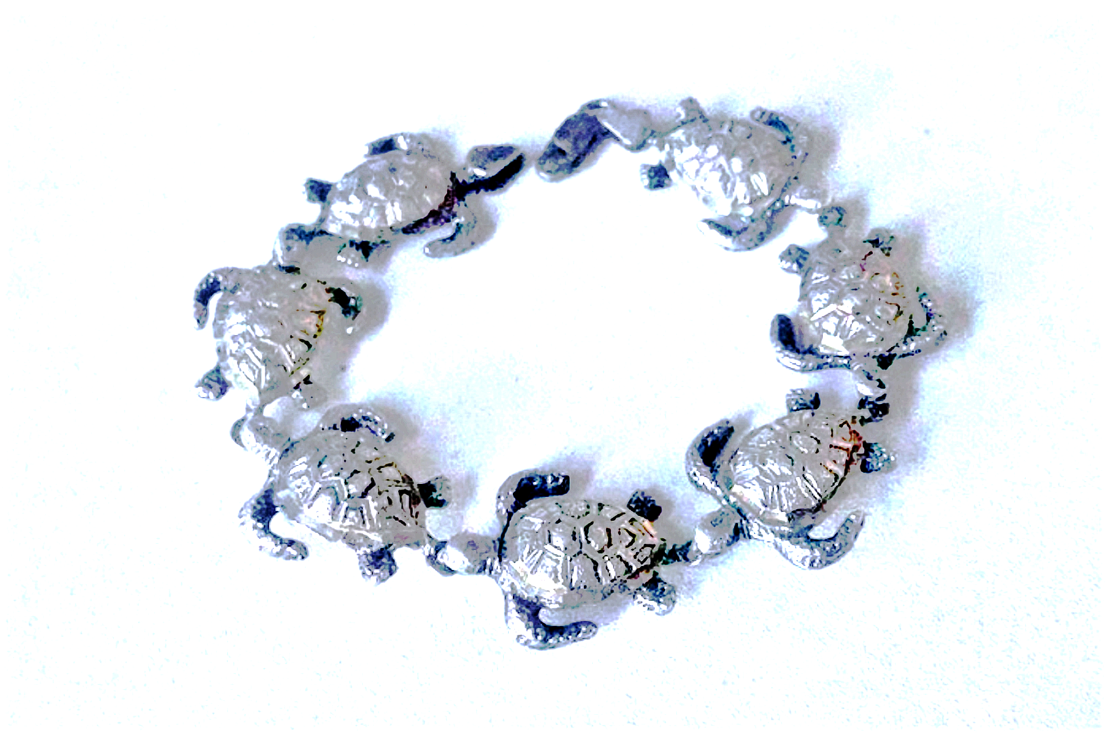 Vintage Sterling Silver PREMEX Sea Turtles Links Bracelet Lot 8-1/8" | eBay