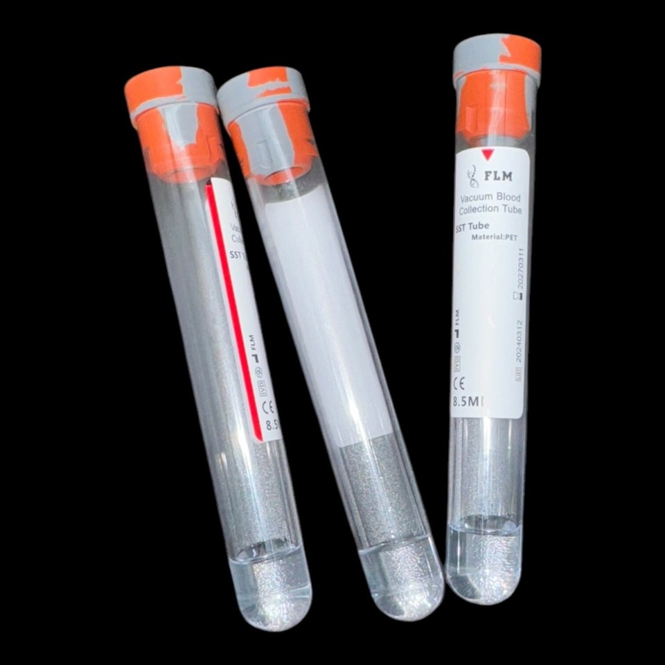 8.5ml Tiger Vacuum Blood Collection Tubes, SST Tube, 100/pack | eBay