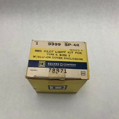 Square D 9999 SP-4R NIB Red Pilot Kit See Pics #A70 | eBay