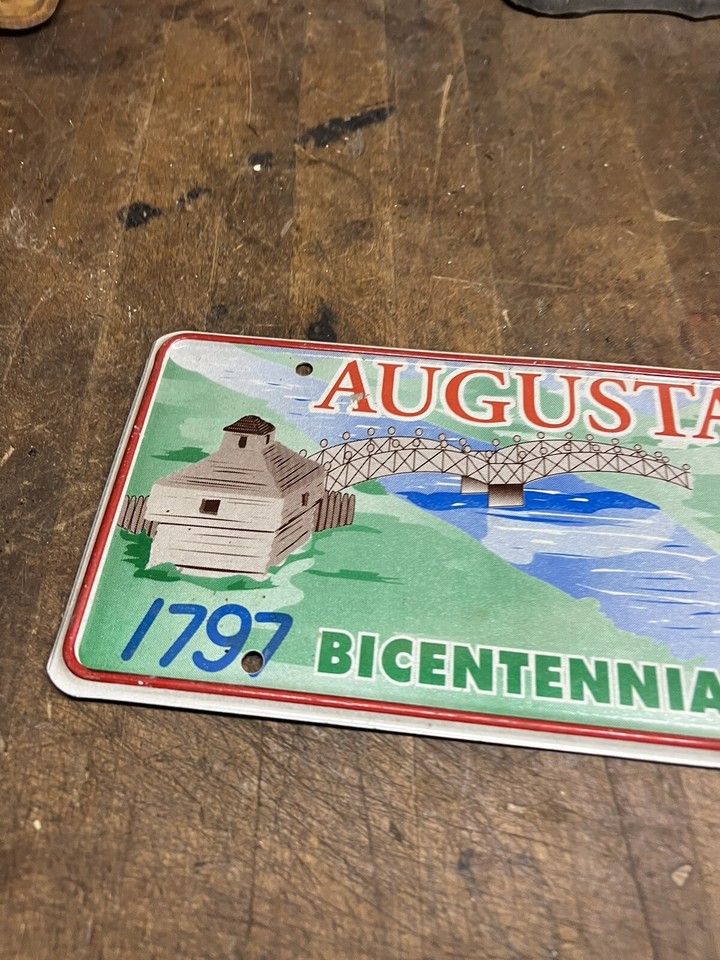 Vintage Original Vanity Augusta Bicentennial 1997 97 Maine ME License ...