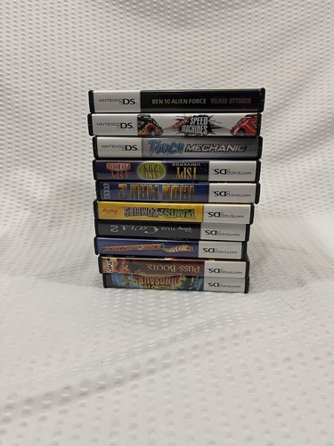10 Official NINTENDO DS Game Cases GBA Slot Black OEM Replacement With ...