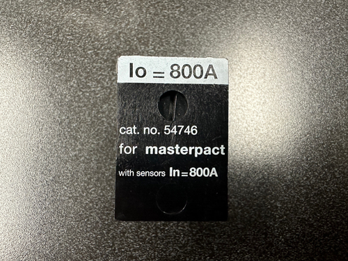 54746 In=800A/lo=800A Square D Merlin Gerin Masterpact MP STR Rating ...
