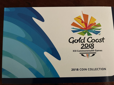 2018 Gold Coast Commonwealth Games Coin Collection 7 coin Set in folder ...