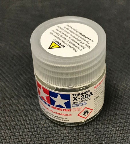 Tamiya "Mini" Acrylic model paint THINNER X-20A 81520 (1x 10ml bottle ...