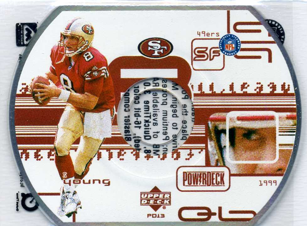 STEVE YOUNG 1999 UPPER DECK Powerdeck CD-ROM #PD-13 | eBay