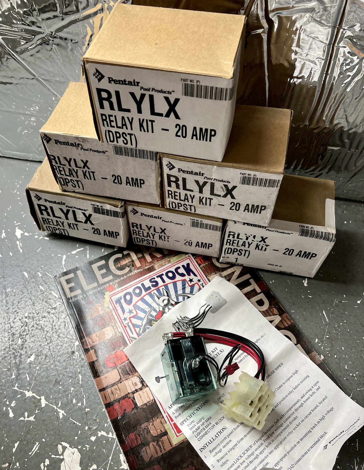 Genuine Pentair Compool Pool Relay Kit 20 AMP DPST RLYLX Midtex 187 ...