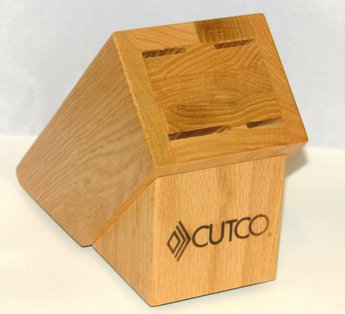 Cutco Studio Set Knife Knives Block Model 1740 Oak with Honey Finish 4 ...