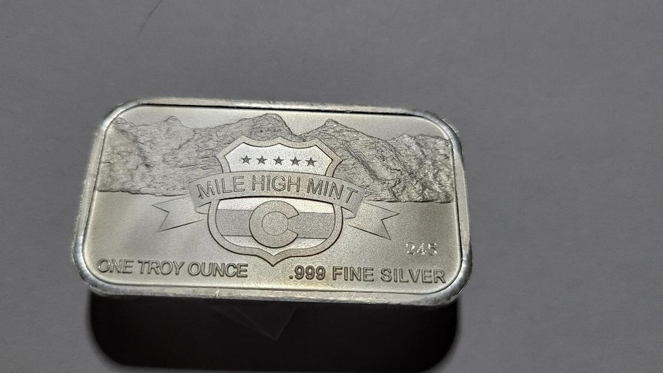 1 oz 1990 Silver * RARE * Colt Snake Gun Anaconda * #245 * Max Mint 300 ...
