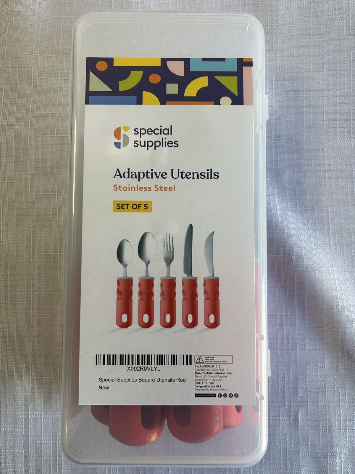 Adaptive Disability Handicap Eating Utensils Weighted Knive Fork Spoons ...
