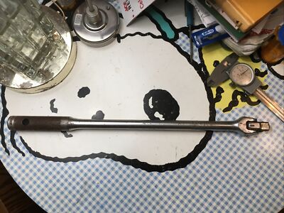 Wizard vintage H2821 Flex Head Breaker Bar 1/2" Drive 16" Long Western ...