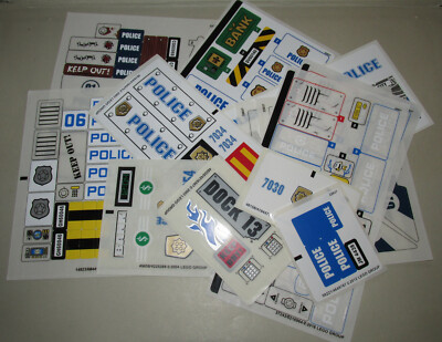 New Original Unused Sticker Sheets from Lego City Police Theme READ ...