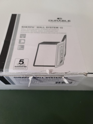 DURABLE SHERPA 10-Panel Wall Display System, Assorted Color Borders ...