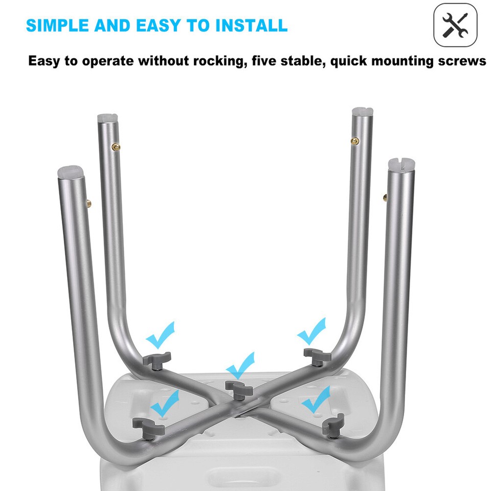 Adjustable Shower Chair Seat Stool Bath Aid Bench Bathroom Bathtub Home ...