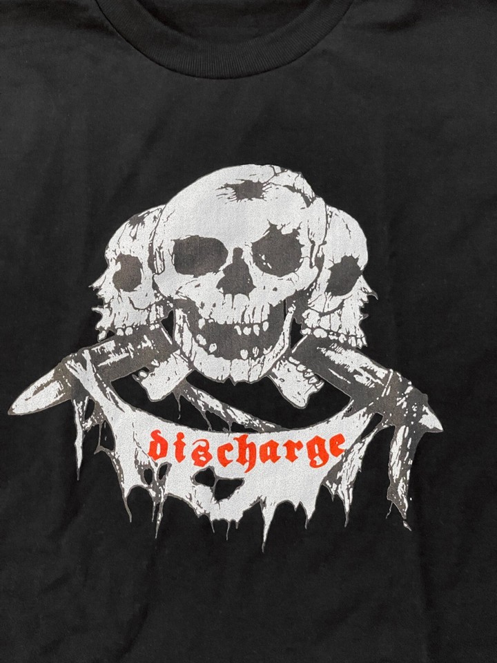 Discharge 3 Skulls Long Sleeve Shirt | eBay