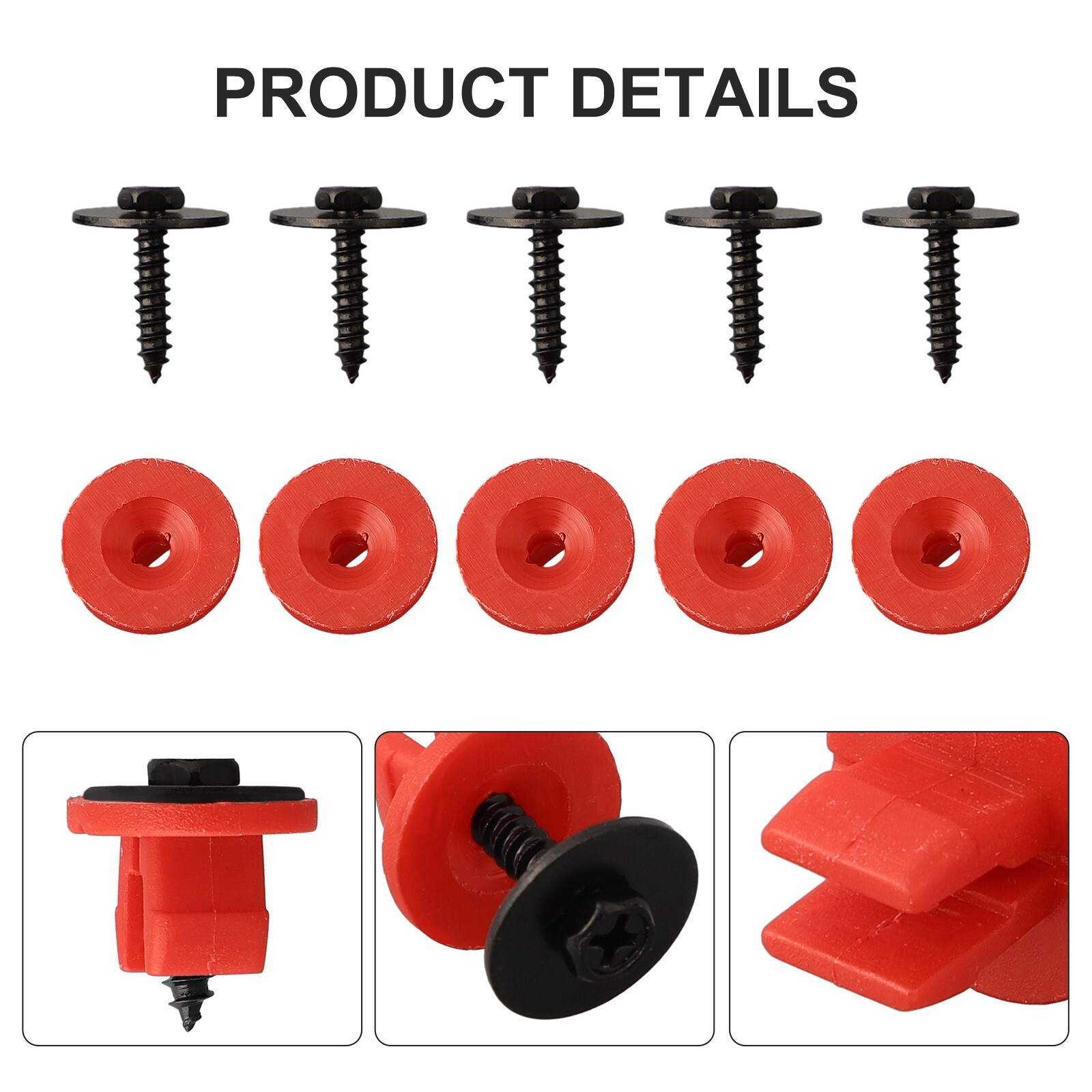Car Mudguard Screws Buckle Clips Car Screws FOR Focus With 5 Plastic ...