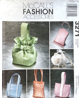McCall's Fashion Accessories,Bags Pattern 3271 UNCUT | eBay