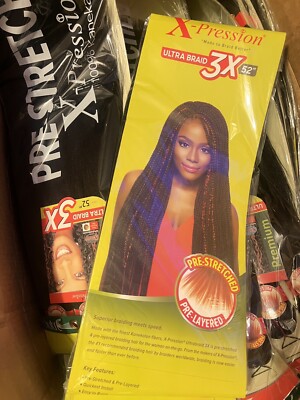 Outre Xpression Braid 52" Ultra Braid Hair 3X Pre Stretched ( 55PCS ...