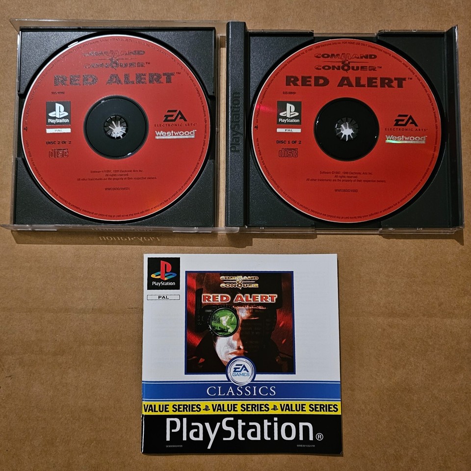 Command & Conquer: Red Alert (Sony PlayStation 1, 1997) Tested CIB PS1 ...