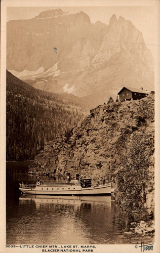 POSTCARD GLACIER NATIONAL PARK MONTANA LITTLE CHIEF MOUNTAIN LAKE ST ...