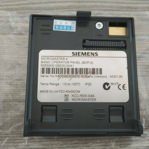 ONE USED Siemens MM430 inverter display panel BOP-2 6SE6 400-0BE00-0AA1 ...