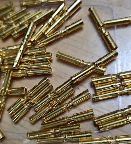 Amphenol Positronic FC114N2 (25 PCS) Gold Plated Pins 16-18AWG Lowest ...